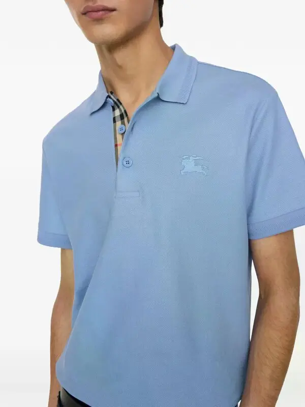 Burberry Cotton Polo Shirt - Blue