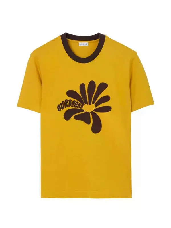 Burberry Daisy Cotton T-shirt - Yellow
