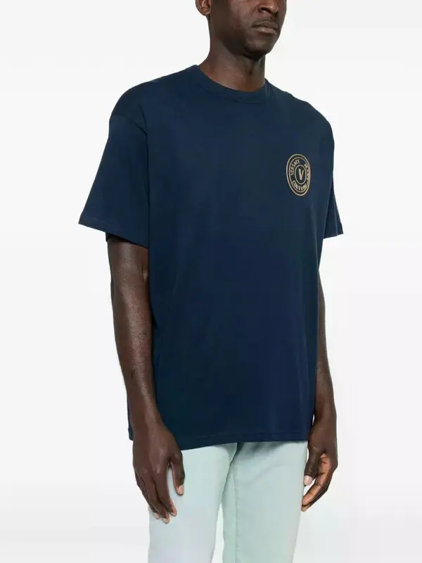 Versace Logo-detail T-shirt - Blue