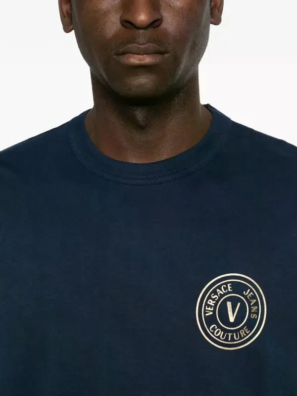 Versace Logo-detail T-shirt - Blue