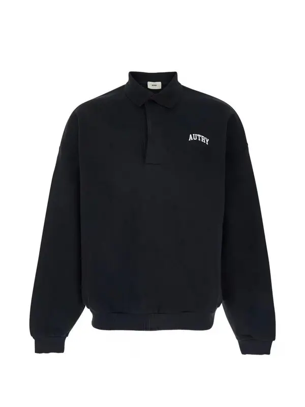 AUTRY College Polo Sweatshirt - Black