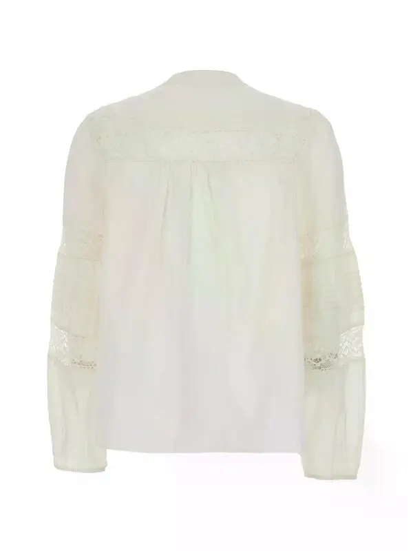 Ba&sh Nami Embroidered Long-sleeve Blouse