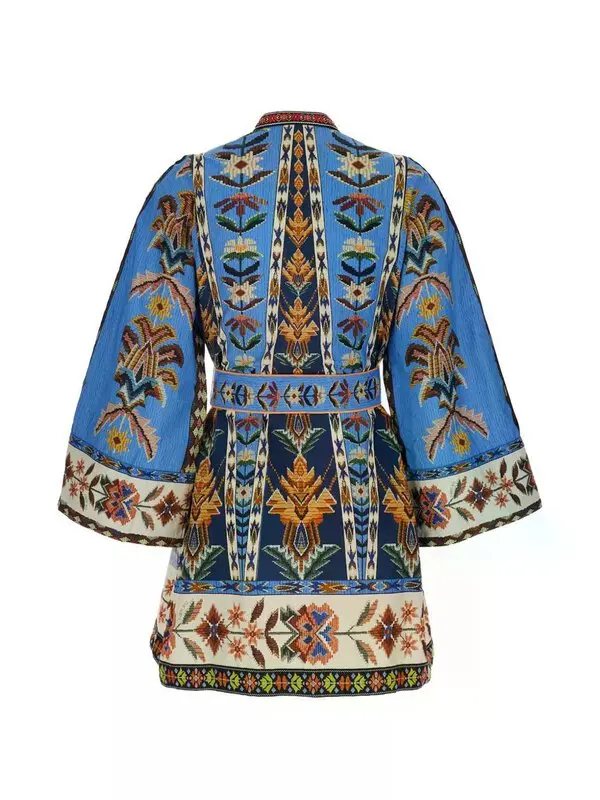blue superbloom tapestry organic cotton mini dress blue superbloom tapestry organic cotton mini dress SuperBloom Mini Dress
