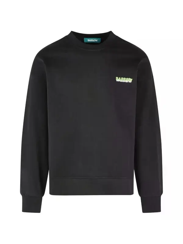 BARROW Logo-print Crew-neck Sweatshirt - Black