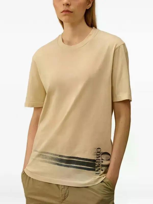 C.P. COMPANY 24/1 Jersey Short Sleeve Bottom Logo T-shirt