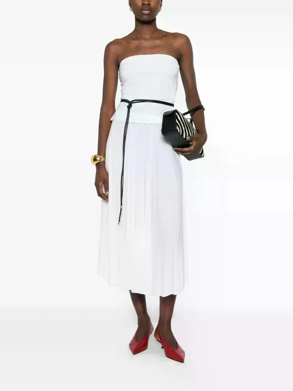 Norma Kamali Draped Midi Skirt