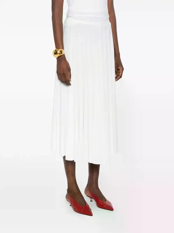 Norma Kamali Draped Midi Skirt