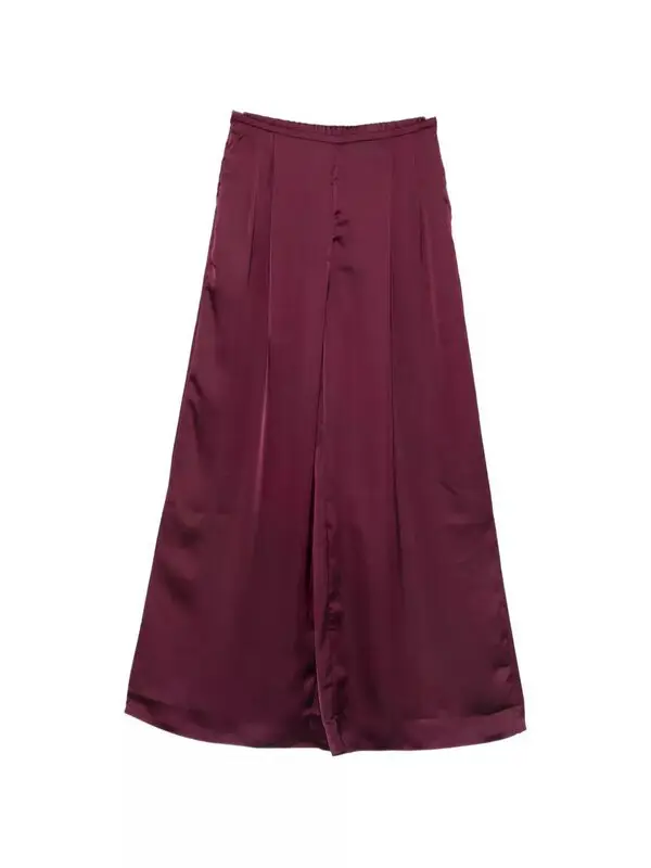 Norma Kamali Tailored Pleated Trousers - Purple