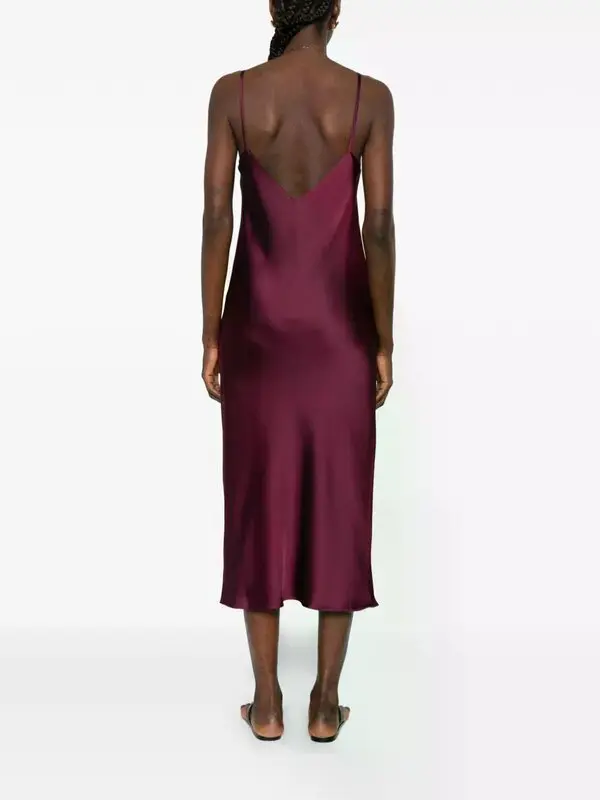 Norma Kamali V-neck Slip Midi Dress