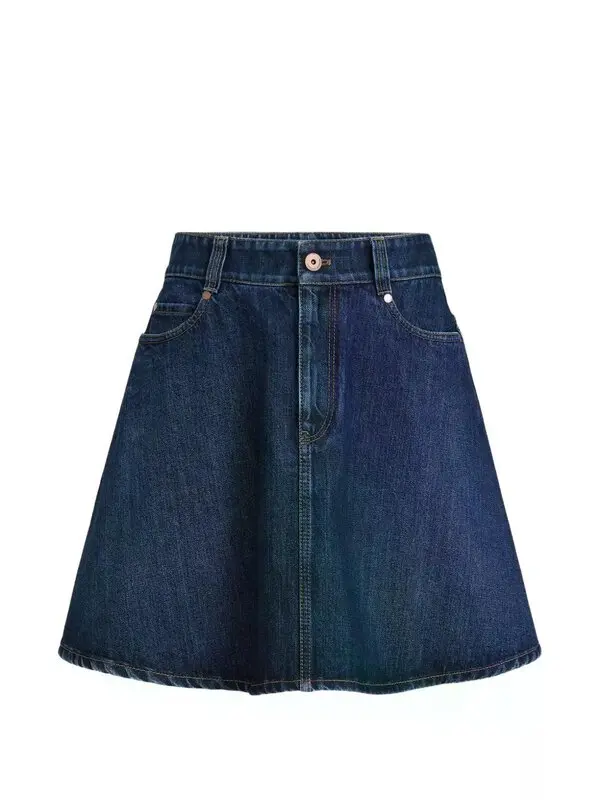 Brunello Cucinelli Denim Mini Skirt - Blue