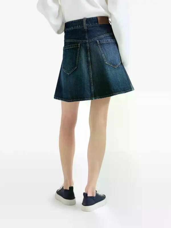 Brunello Cucinelli Denim Mini Skirt - Blue