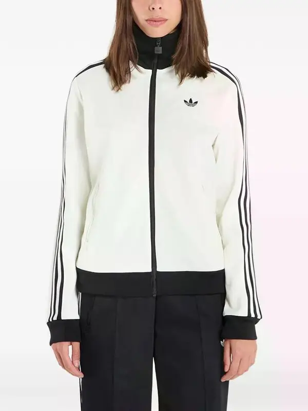 Adidas Classic Tt Zip-up Sweatshirt - White