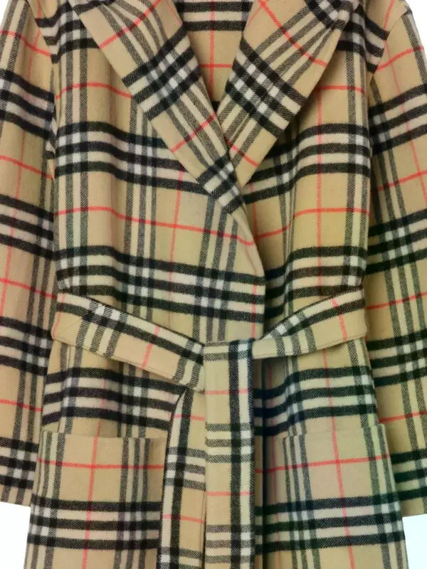 Burberry Check Wool Cashmere Robe
