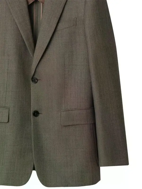 Burberry Sharkskin Wool Tailored Jacket