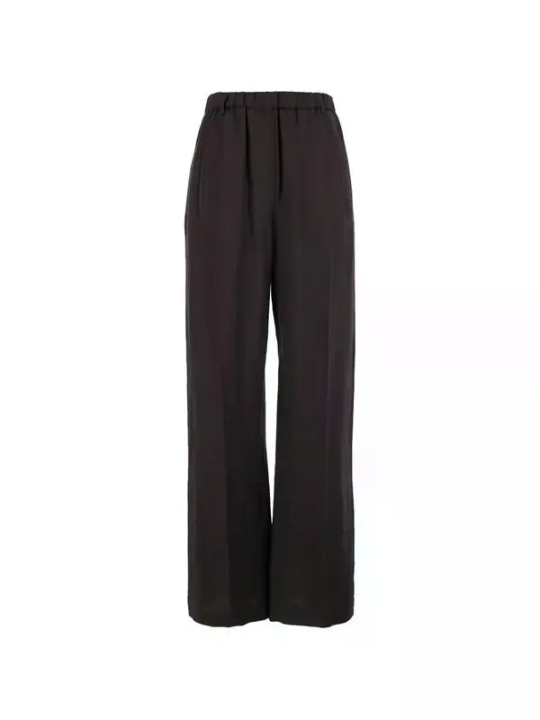TELA Elasticated-waistband Trousers - Brown