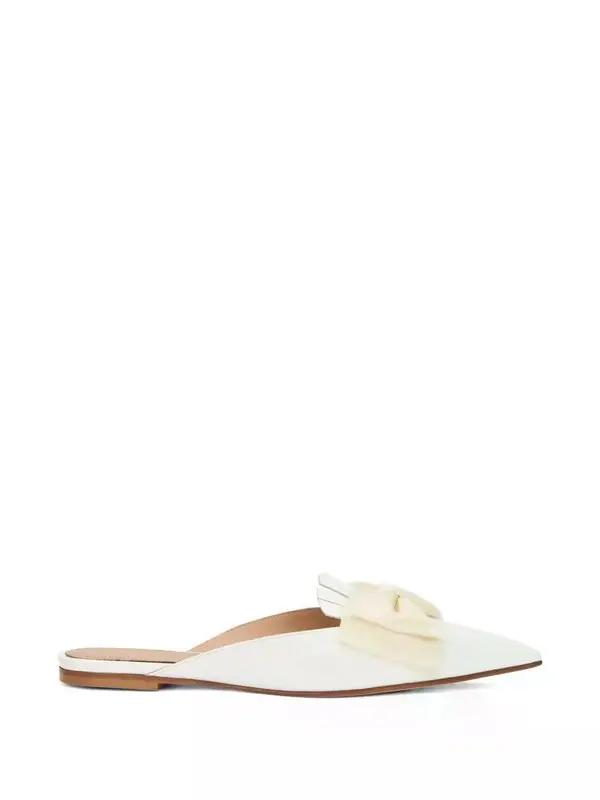 Red Valentino Bow Slip-on Loafers - White