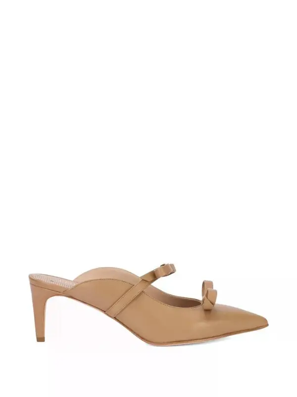 Red Valentino Bow Detail Mule - Neutrals