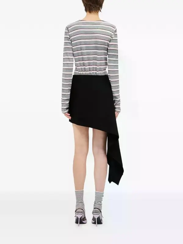 MSGM Draped Asymmetric Mini Skirt