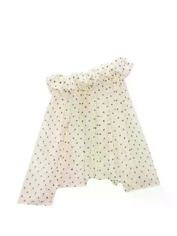 MSGM Ruffled One-shoulder Blouse
