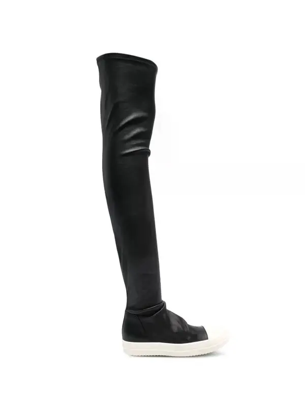Rick Owens High Stocking Sneaks Boots - Black