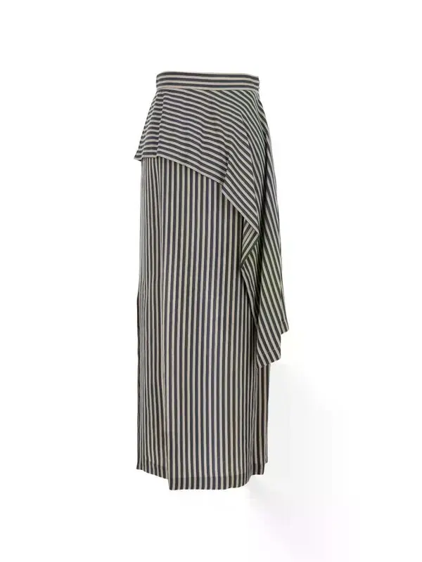 TELA Striped Midi Skirt