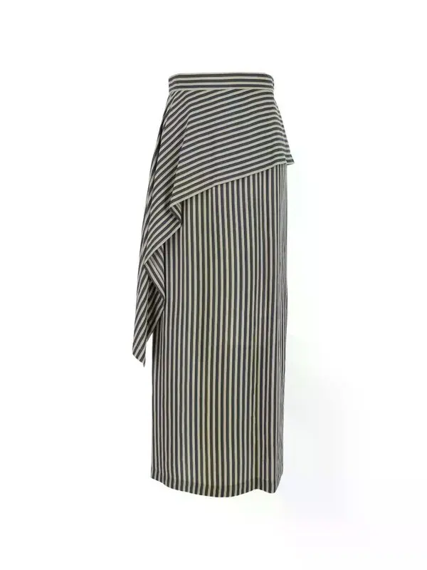 TELA Striped Midi Skirt