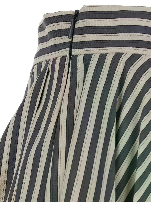 TELA Striped Midi Skirt