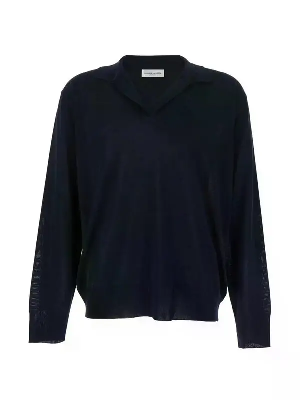 ROBERTO COLLINA Polo-neck Sweater - Blue