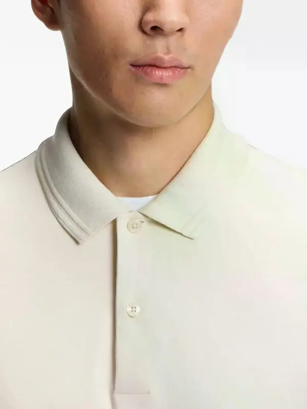 BOSS Monogram-placket Polo Shirt In A Cotton Blend