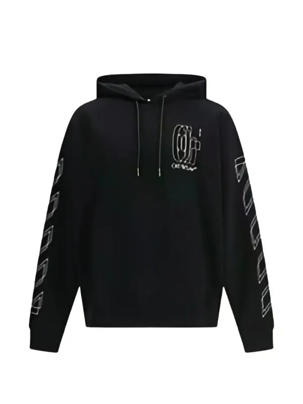 Off-White Big Double Arrow Skate Hoodie - Black
