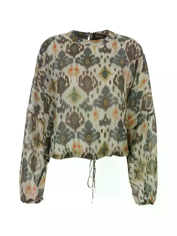 BAZAR DELUXE Long-sleeve Blouse - Neutrals