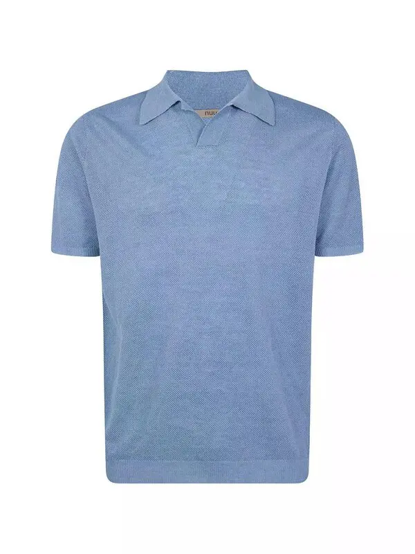 NUUR Polo-collar T-shirt - Blue