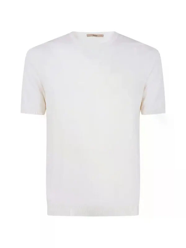 NUUR Ribbed T-shirt - Neutrals