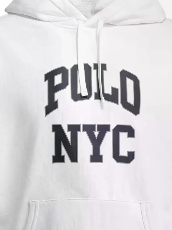 Polo Ralph Lauren Logo Hooded Sweater - White