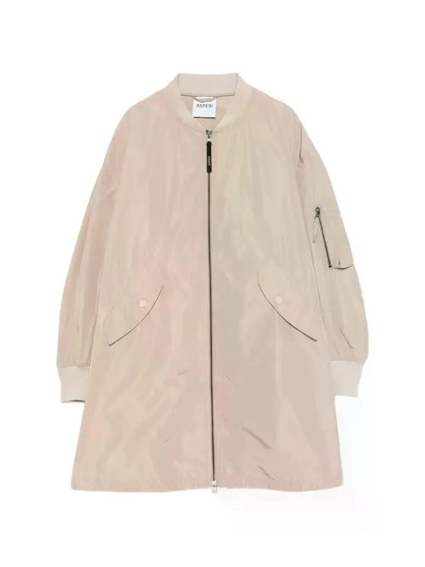 Aspesi Zip-up Parka - Neutrals