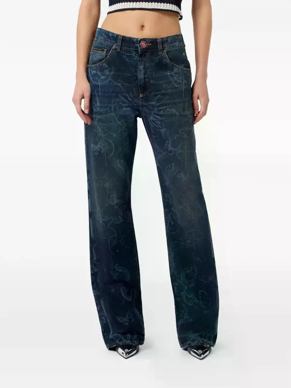 Philipp Plein Printed Jeans