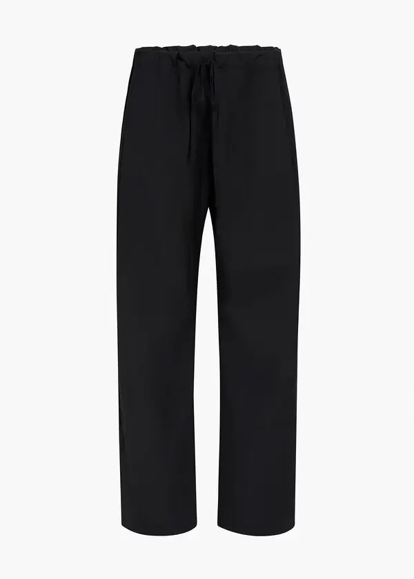 Khaite Rohen Pant In Tropical Wool - Black