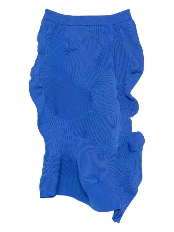 Issey Miyake Kone Kone Asymmetric Skirt - Blue