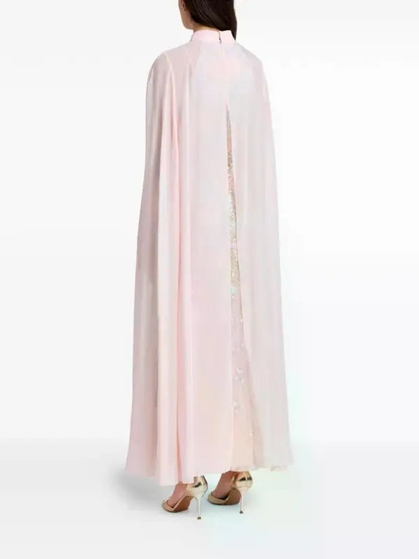 NEEDLE & THREAD Floral-print Embellished Midi Dress