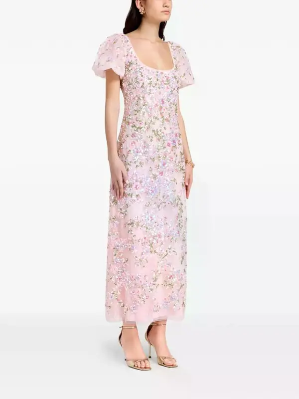 NEEDLE & THREAD Floral-print Midi Dress