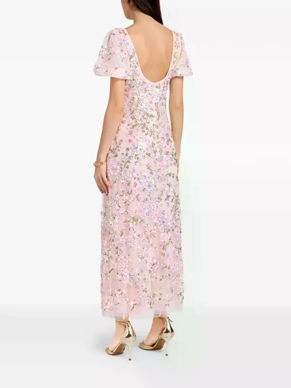 NEEDLE & THREAD Floral-print Midi Dress