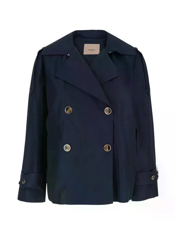 TWINSET Double-breasted Jacket - Blue
