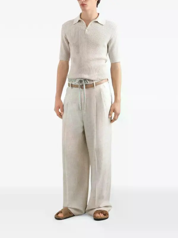 Dolce & Gabbana Micro-rib Cotton Polo Shirt