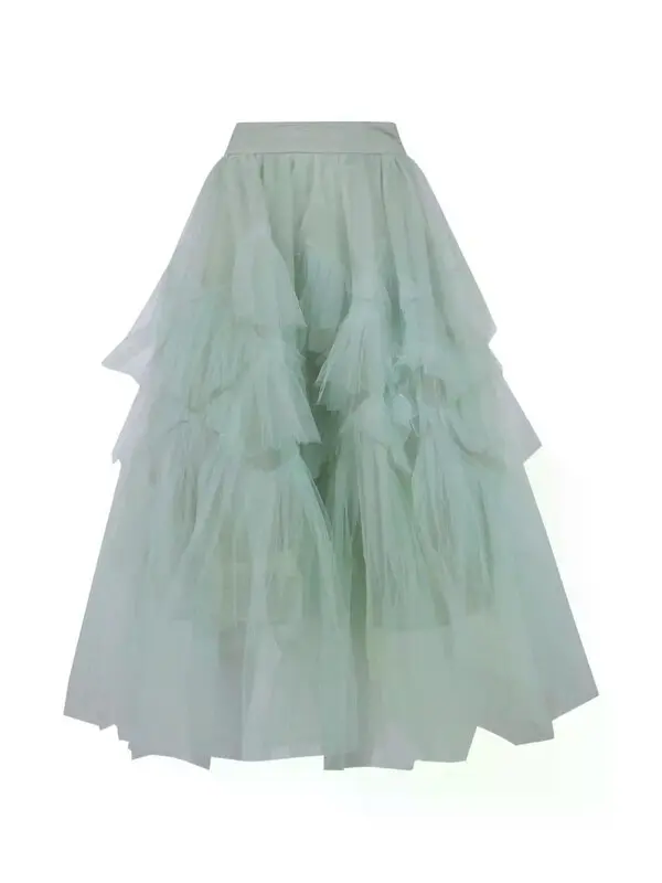 Essentiel Antwerp Ruffled Midi Skirt - Green