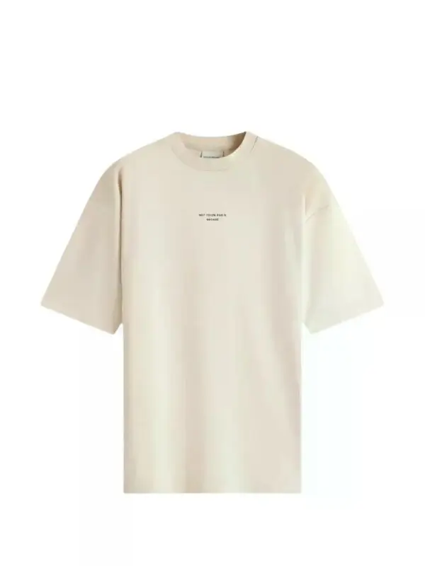 Drole De Monsieur Logo-print T-shirt - Neutrals