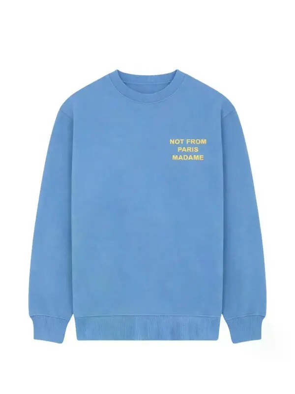 Drole De Monsieur Crew-neck Sweatshirt - Blue