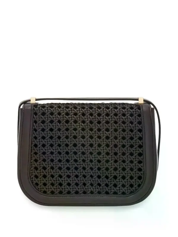 FERRAGAMO Double Gancini North-south Crossbody Bag - Brown