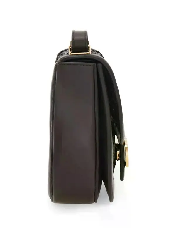 FERRAGAMO Double Gancini North-south Crossbody Bag - Brown