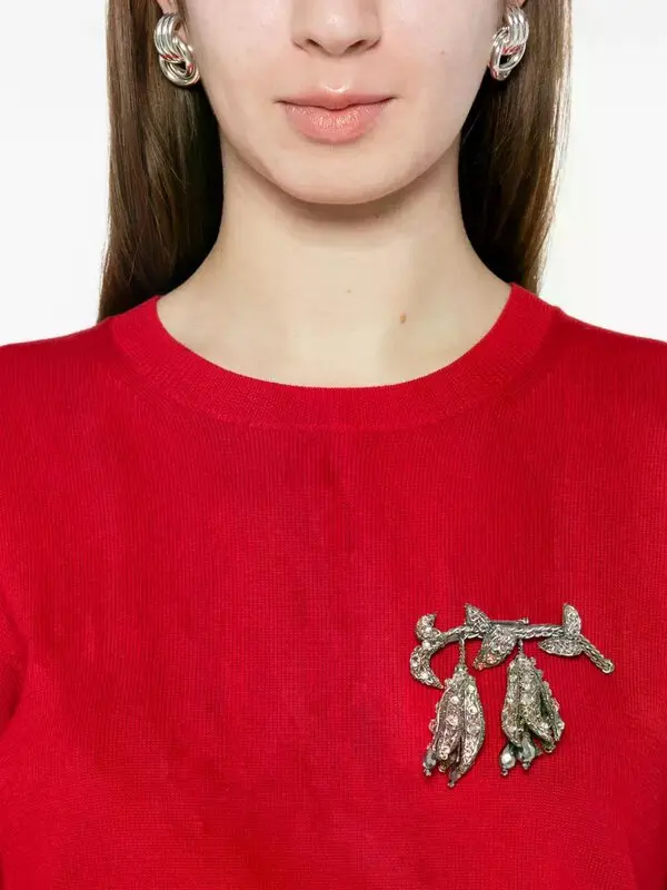 N°21 Brooch-detail T-shirt