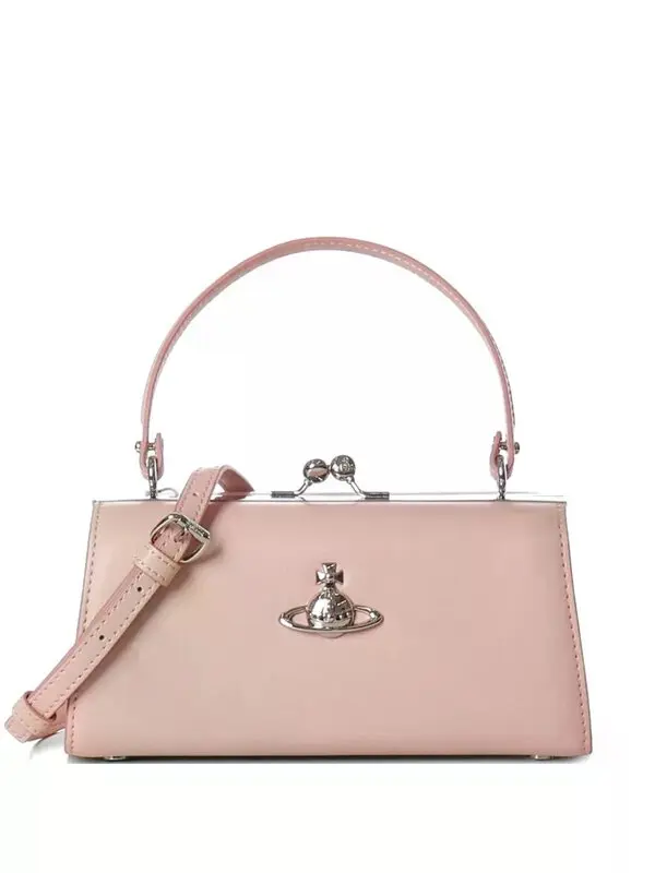 VIVIENNE WESTWOOD Orb Clasp Leather Tote Bag - Pink
